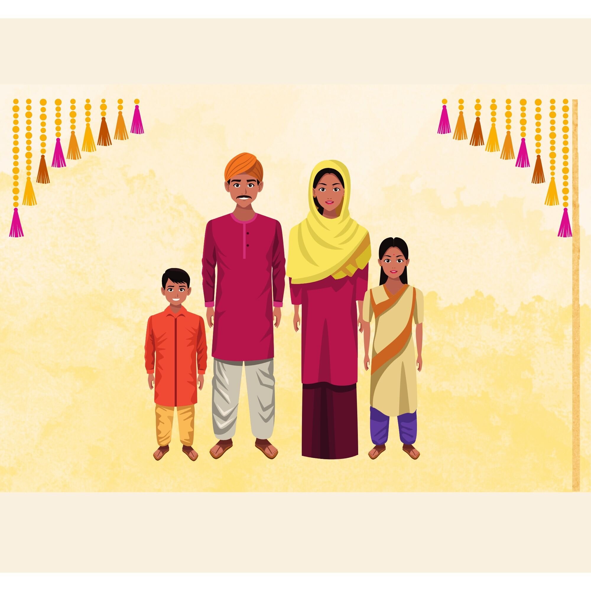 Classy Indian Save the Date Template Customizable Digital Wedding ...