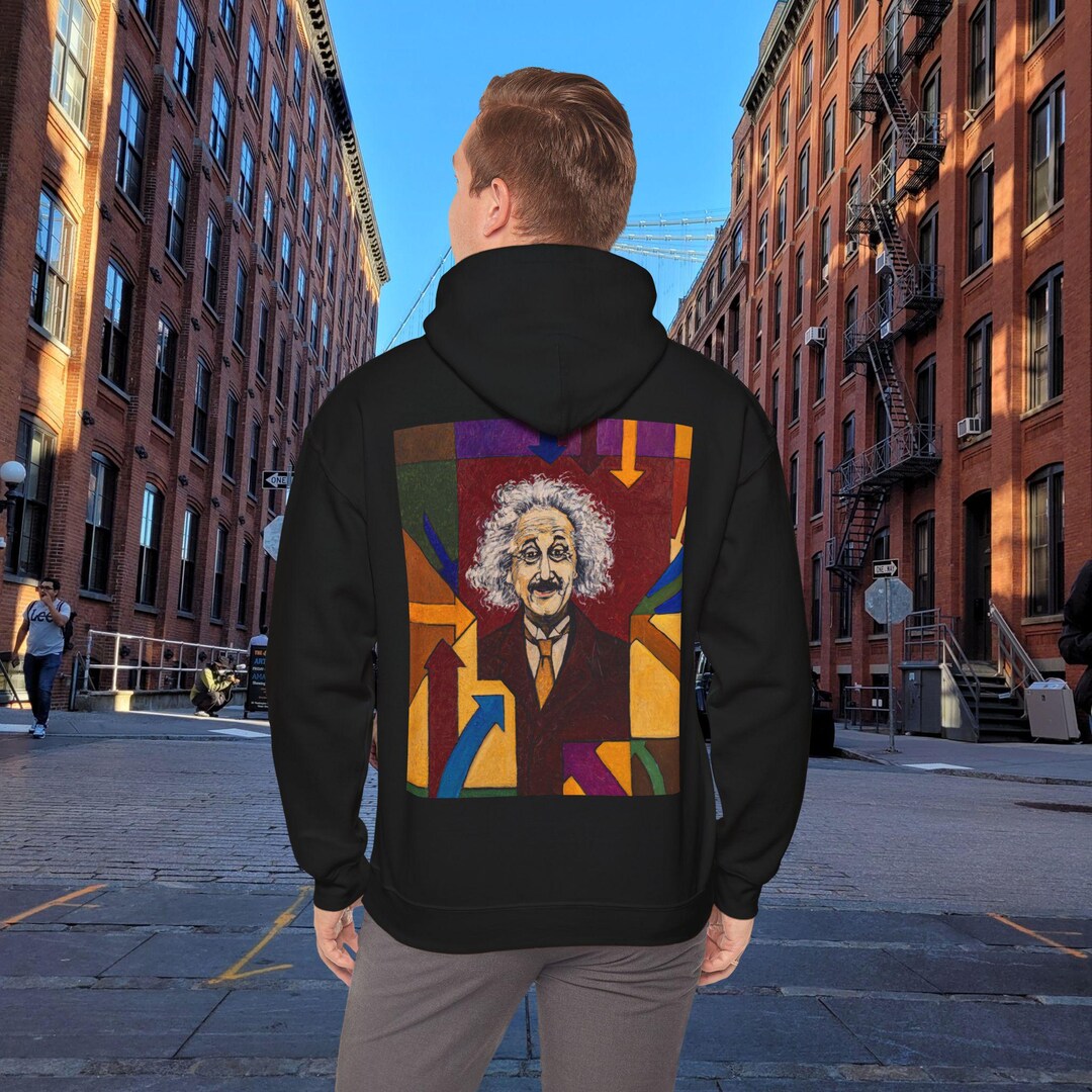 Albert Einstein Unisex Hoodie, Science Lover Gift, Physics Sweatshirt ...