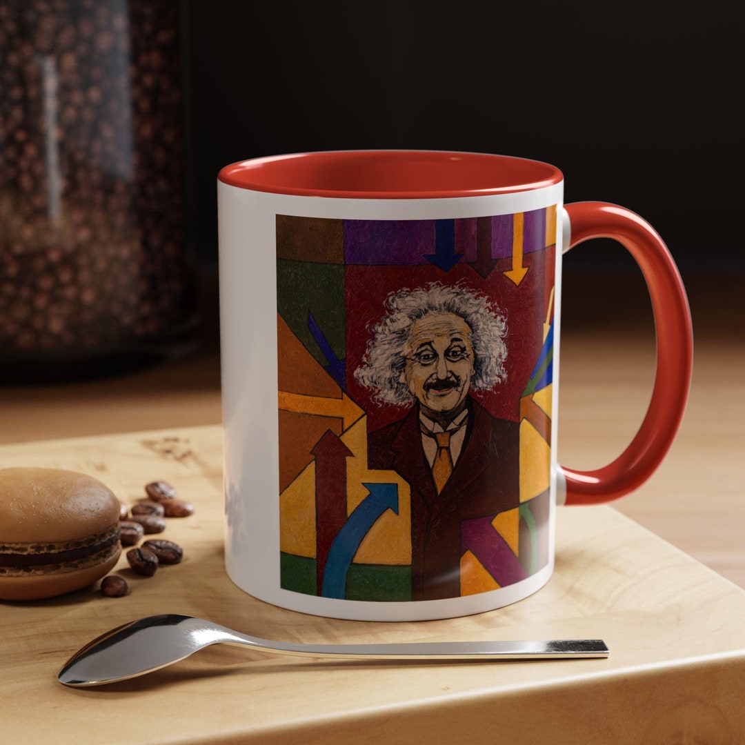 Einstein Accent Mug, Physics Teacher Gift, Science Lover Coffee Cup ...