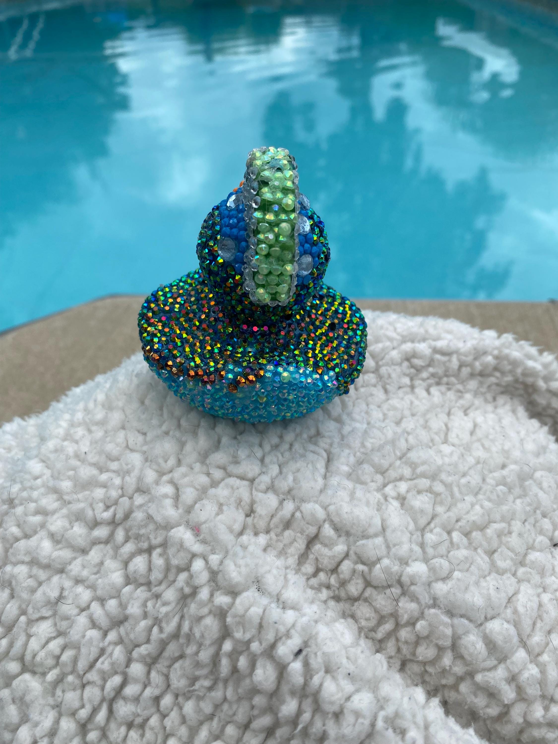 Rhinestone Blinged Rubber Duck Mohawk Duck Medium - Etsy