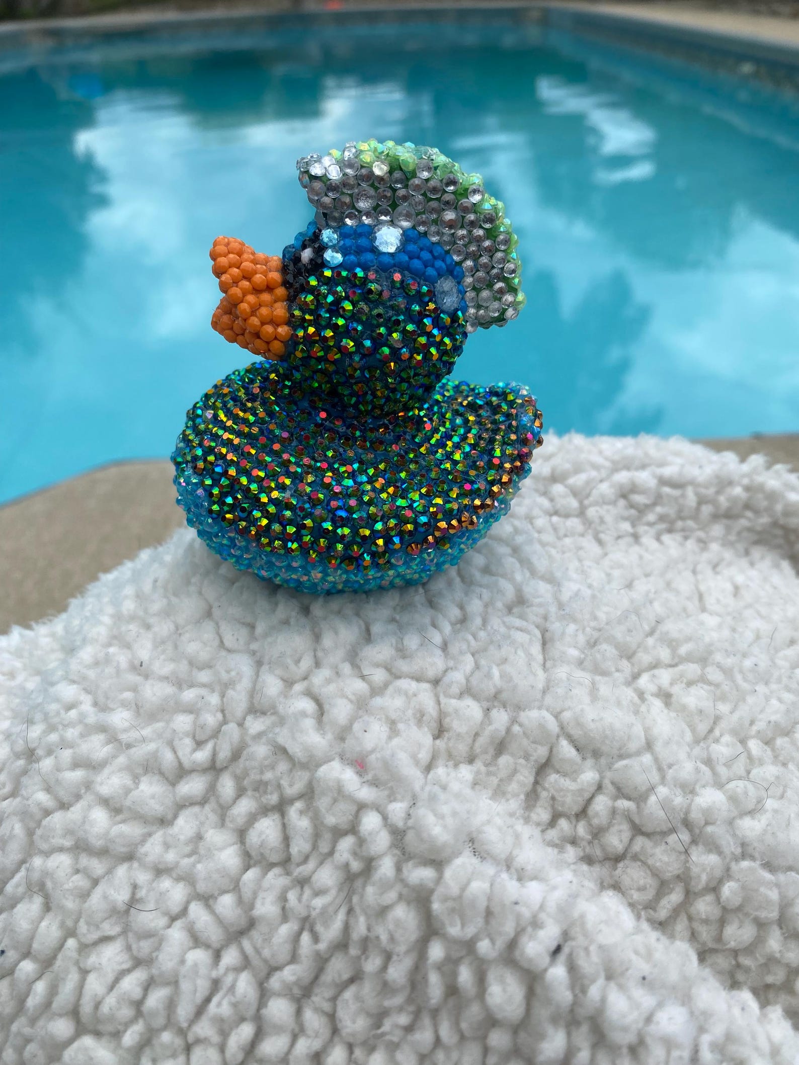 Rhinestone Blinged Rubber Duck Mohawk Duck Medium - Etsy