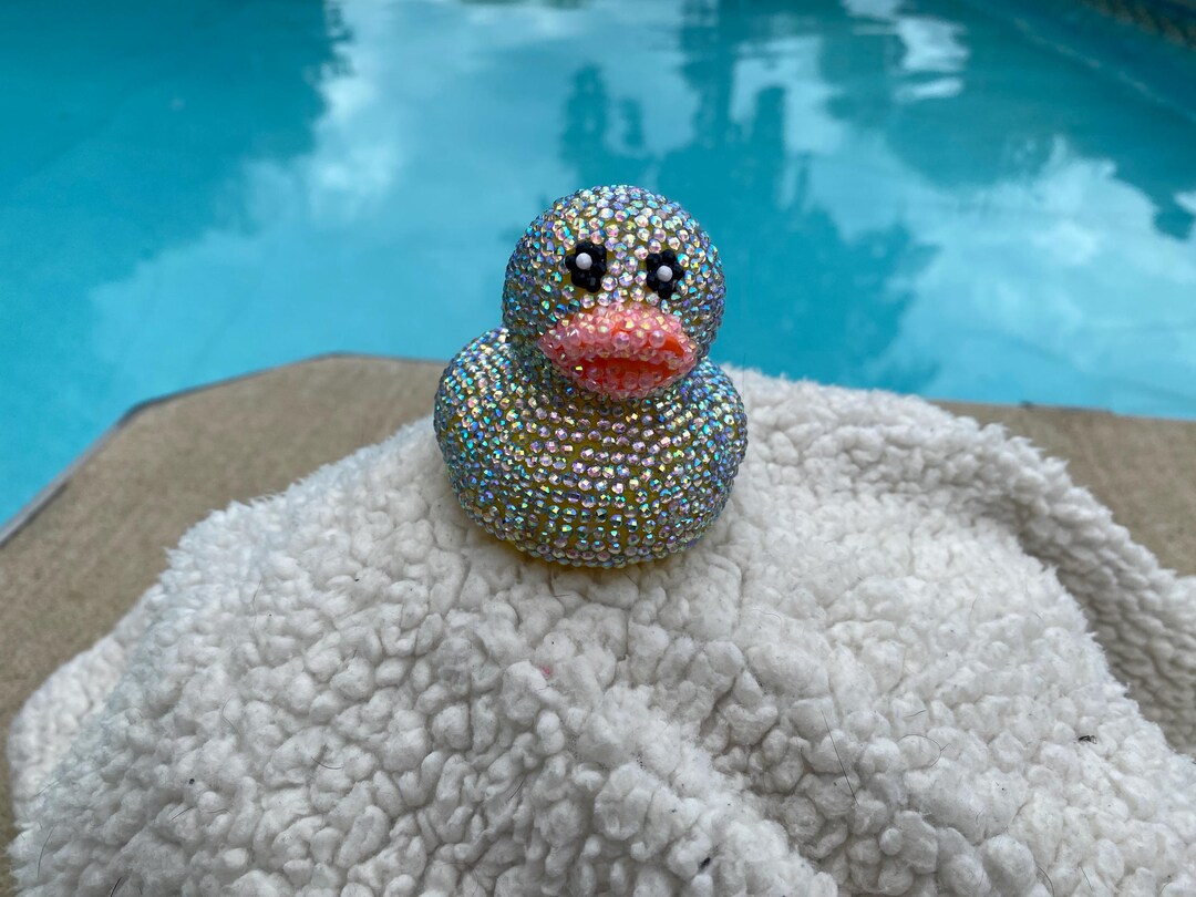 Rhinestone Glitter Rubber Duck-medium - Etsy