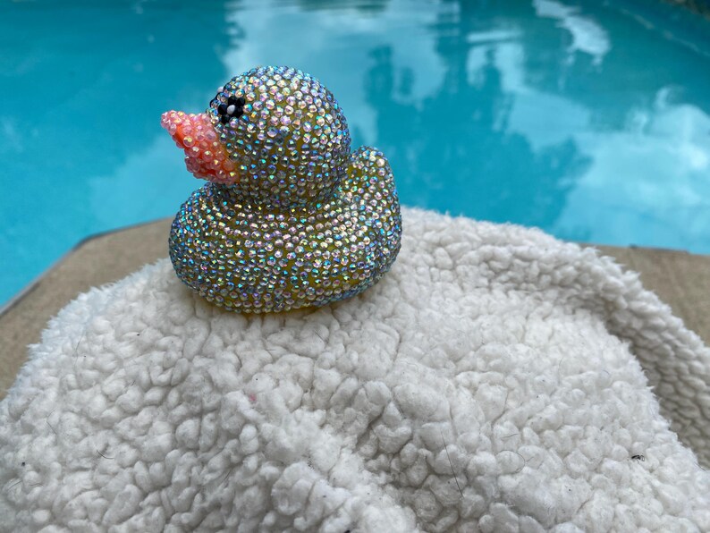 Rhinestone Glitter Rubber Duck-medium - Etsy