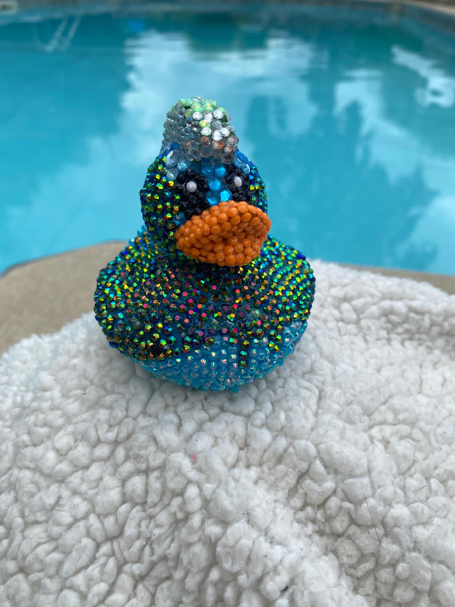 Rhinestone Blinged Rubber Duck Mohawk Duck Medium - Etsy