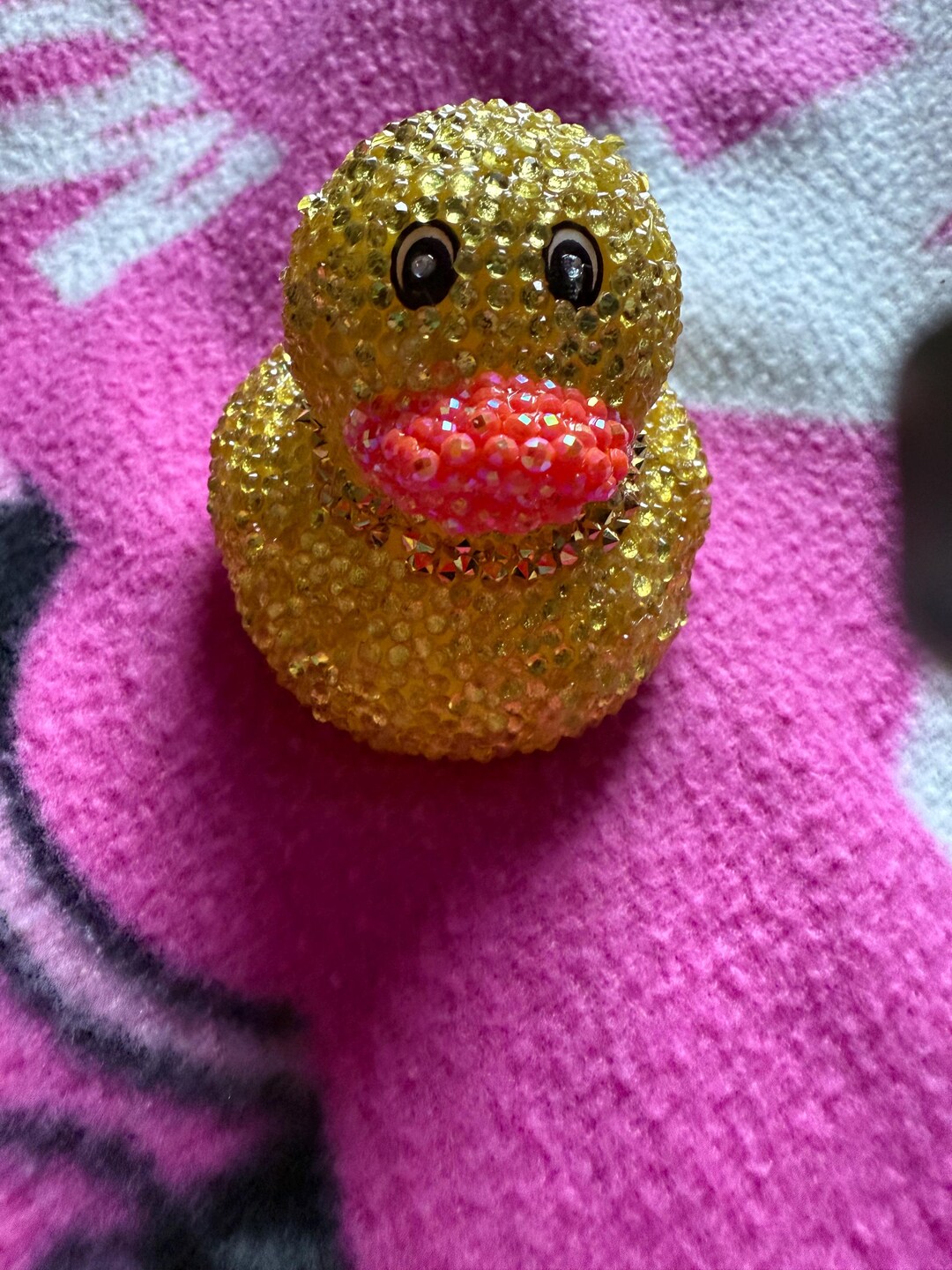 Rhinestone Rubber Duck-yellow Bling Duck!-medium - Etsy