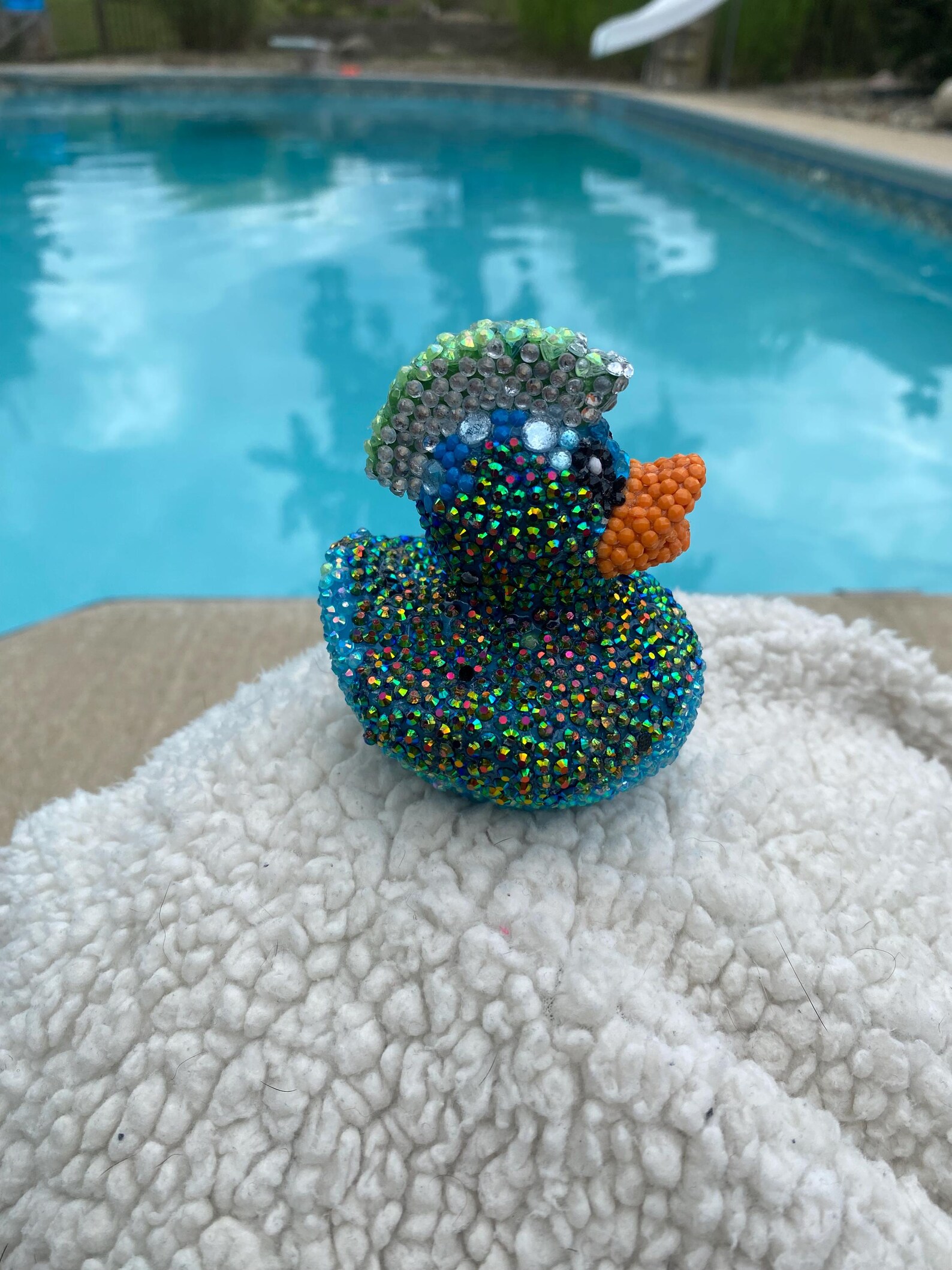Rhinestone Blinged Rubber Duck Mohawk Duck Medium - Etsy