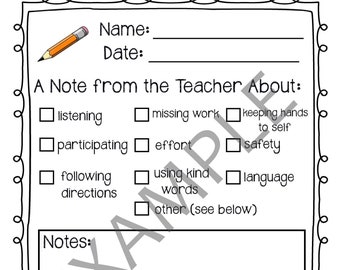 Positive Teacher Student Note Praise Teacher Note Pad Post-it® Note ...