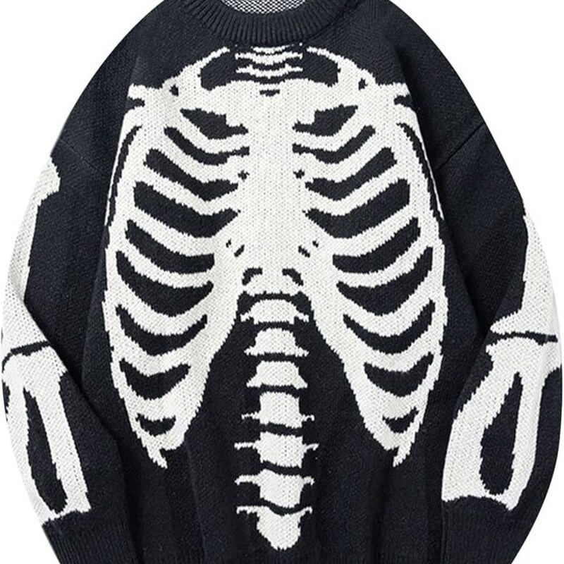 Skeleton Knit Sweater - Etsy