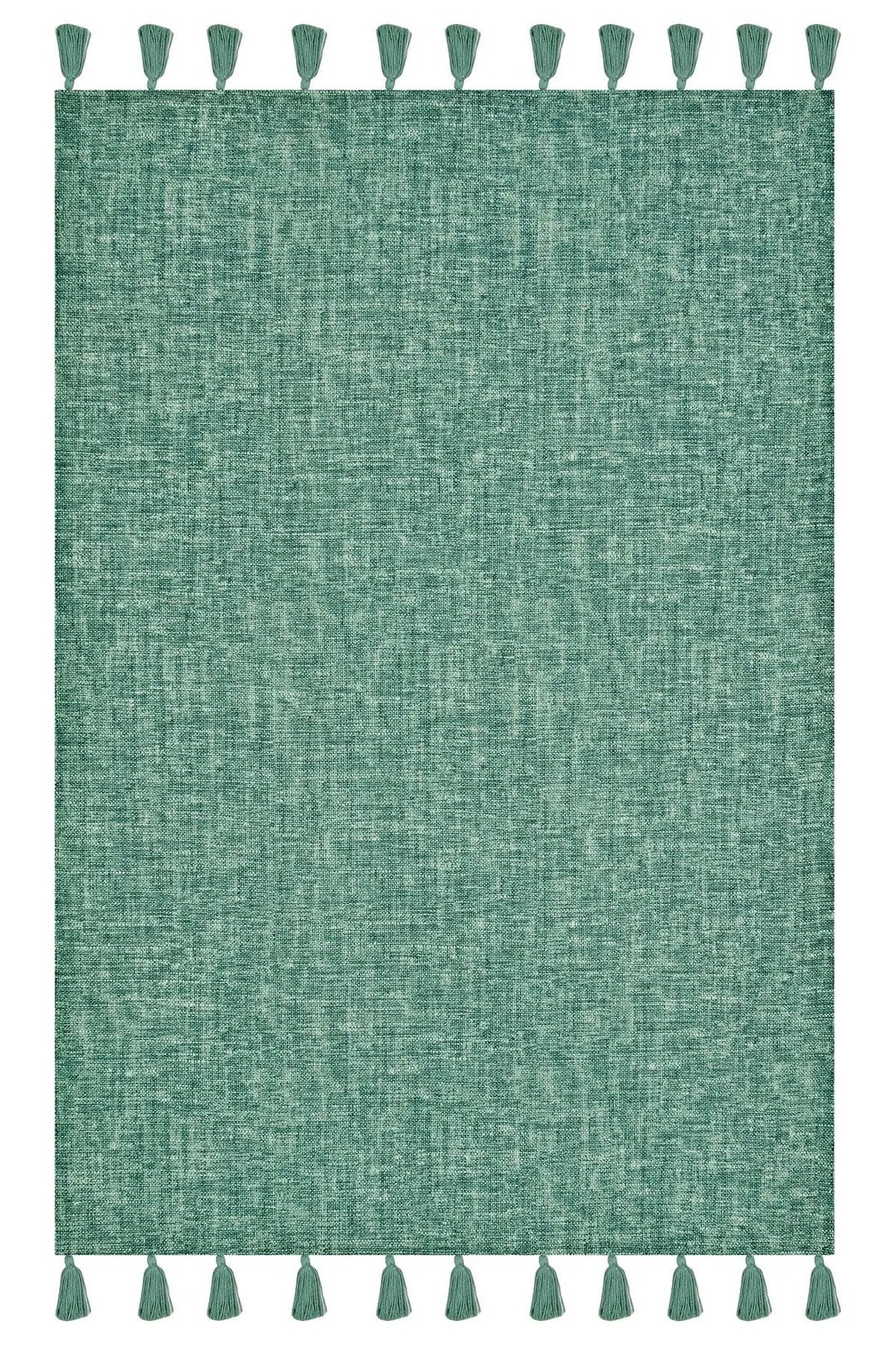 Green Moroccan Style Rug, Modern Area Rug, Fringe Rug, Tassel Area Rug ...