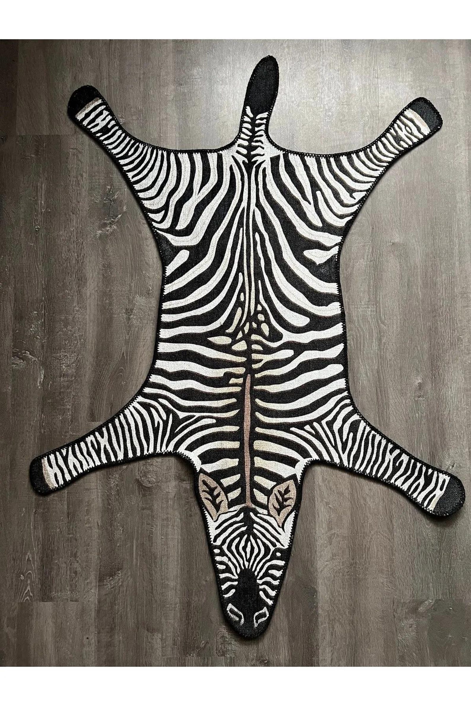 Zebra Pattern Pop Art Rug, Modern Art Decorative Area Rugs, Zebra Print ...
