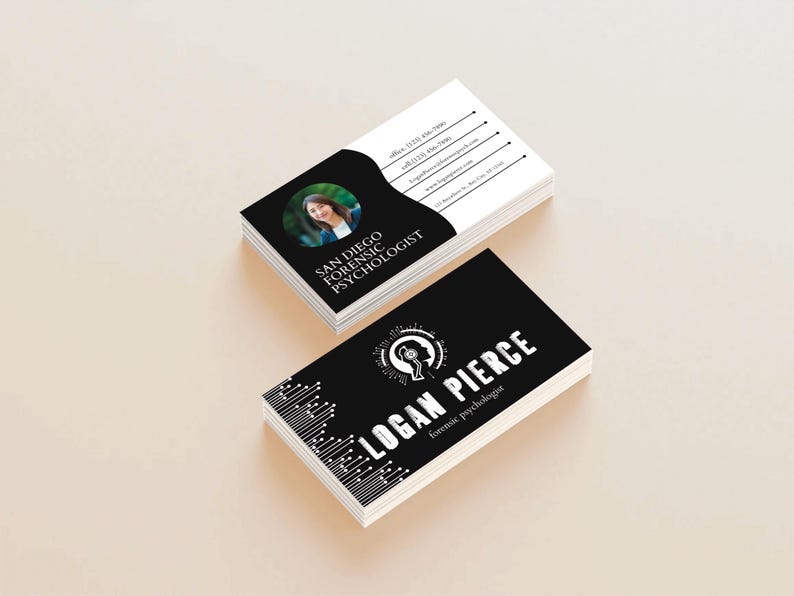 Forensic Psychologist Business Card Template - Etsy