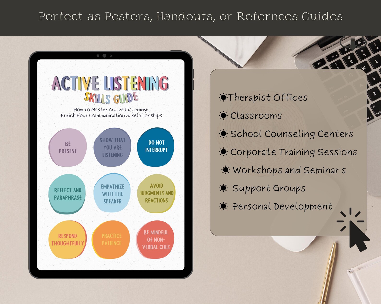 Active Listening Poster and Flashcards, Skills Bundle for Kids & Adults ...
