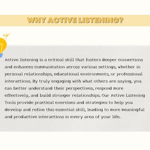 Active Listening Poster and Flashcards, Skills Bundle for Kids & Adults ...