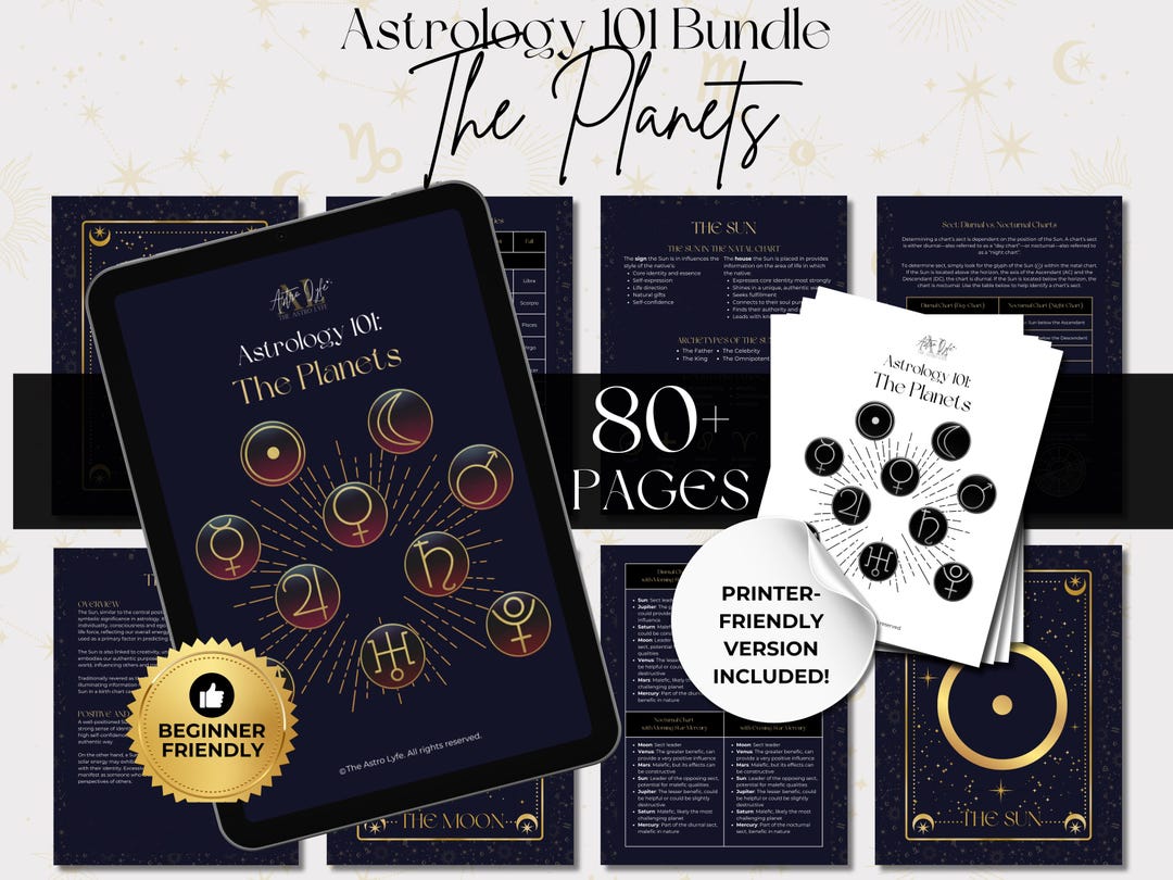 Astrology 101 Bundle: Ten Planets & Birth Chart Guide for Beginners ...