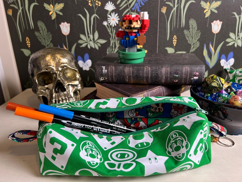 Mario & Luigi Inspired Medium Zipper Bags - Etsy
