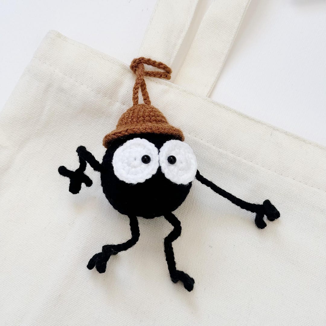 Soot Sprite Keychain Crochet Amigurumi Plush | Chibi Spirited Away ...
