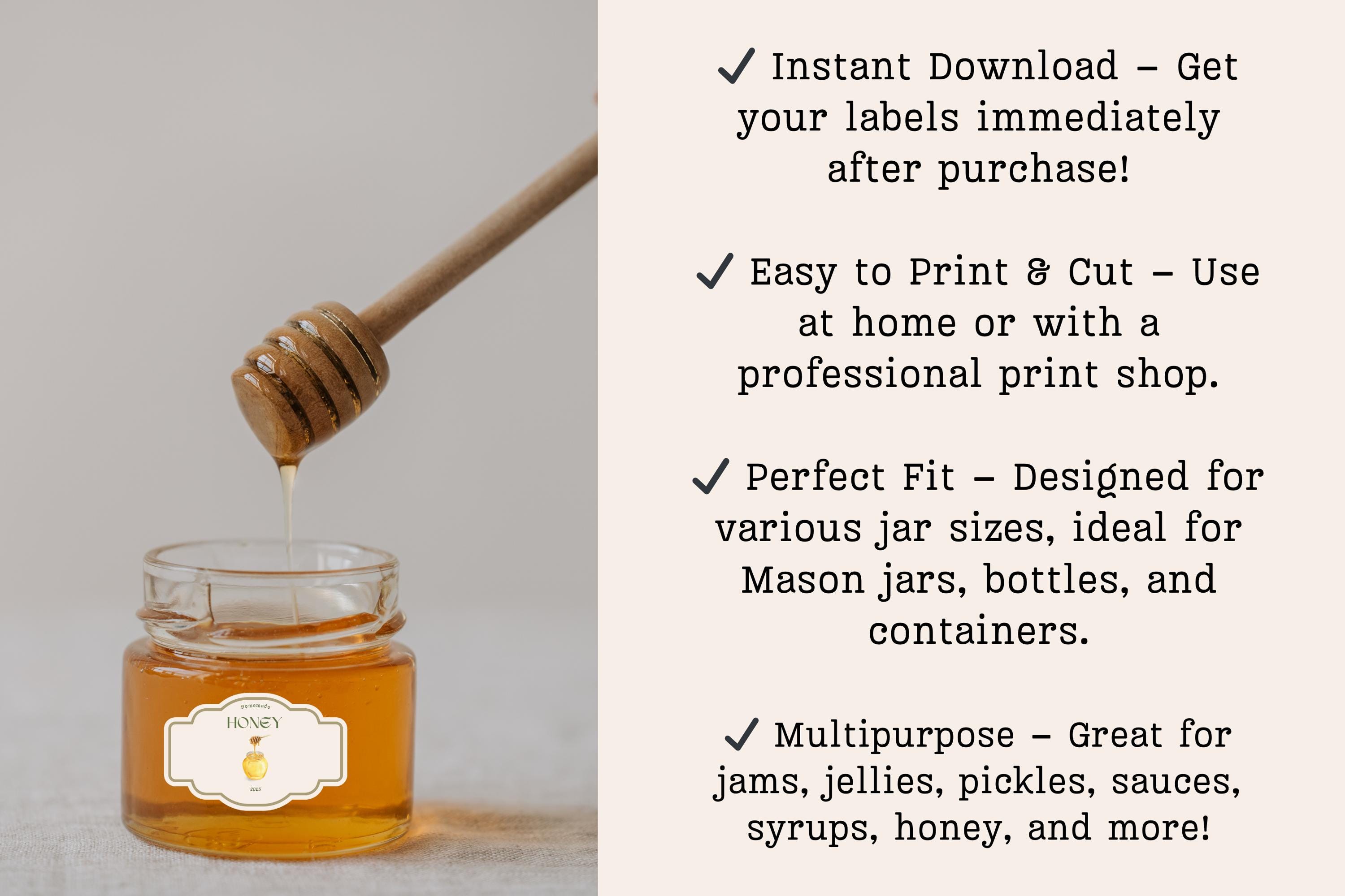 Printable Fruit Jar Labels – Perfect for Canning, Jams, Jellies ...