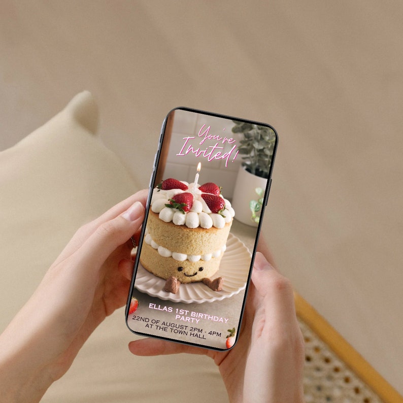 Jellycat Birthday Cake Themed Birthday Party Invitation Completely ...