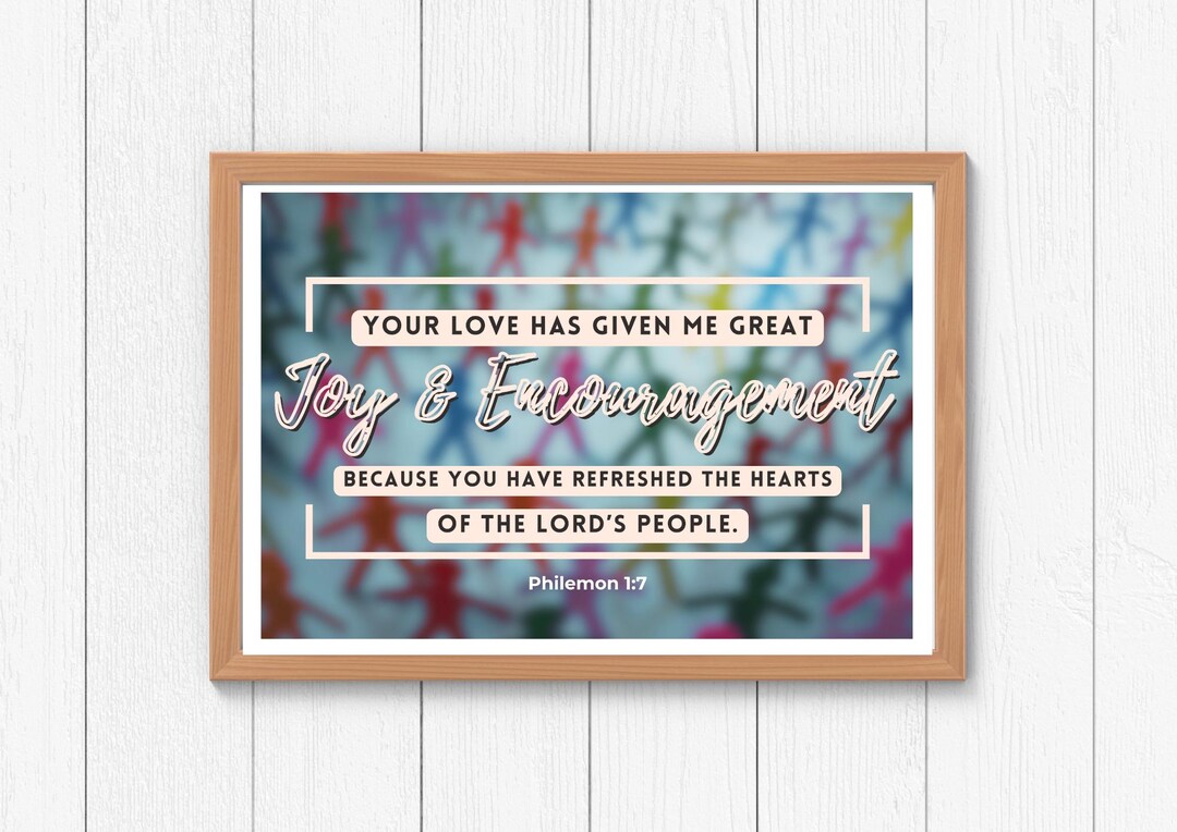 Bible Encouragement Poster A4 - Modern Art - Etsy