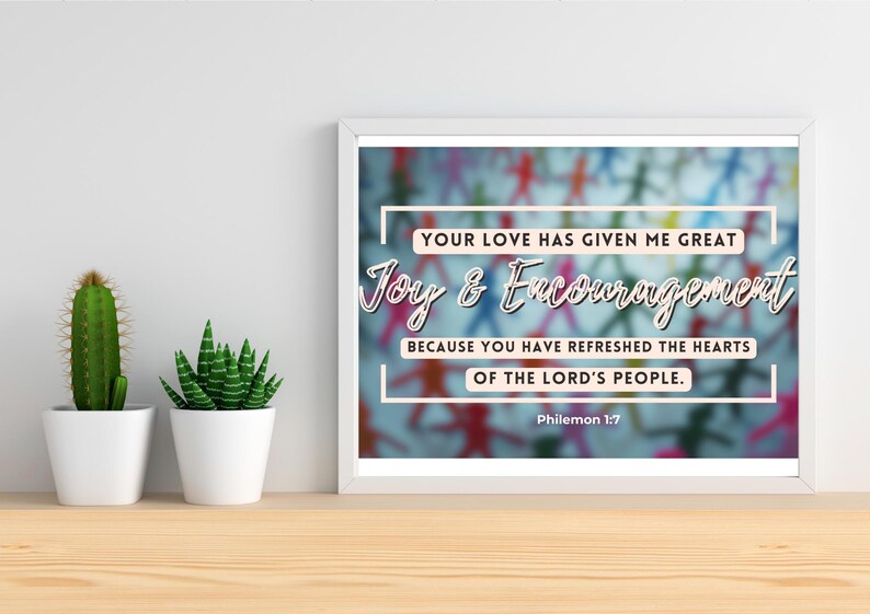 Bible Encouragement Poster A4 - Modern Art - Etsy