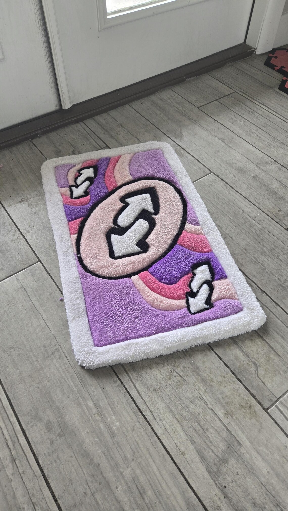 Custom Tufted Uno Reverse Rug - Etsy
