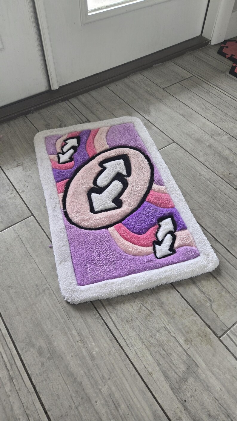 Custom Tufted Uno Reverse Rug - Etsy