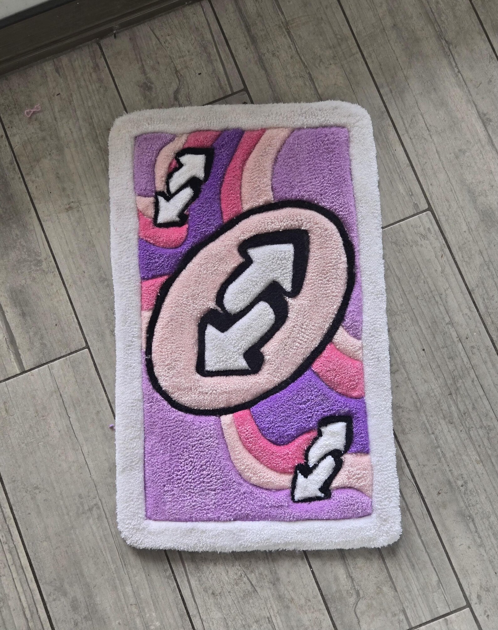 Custom Tufted Uno Reverse Rug - Etsy