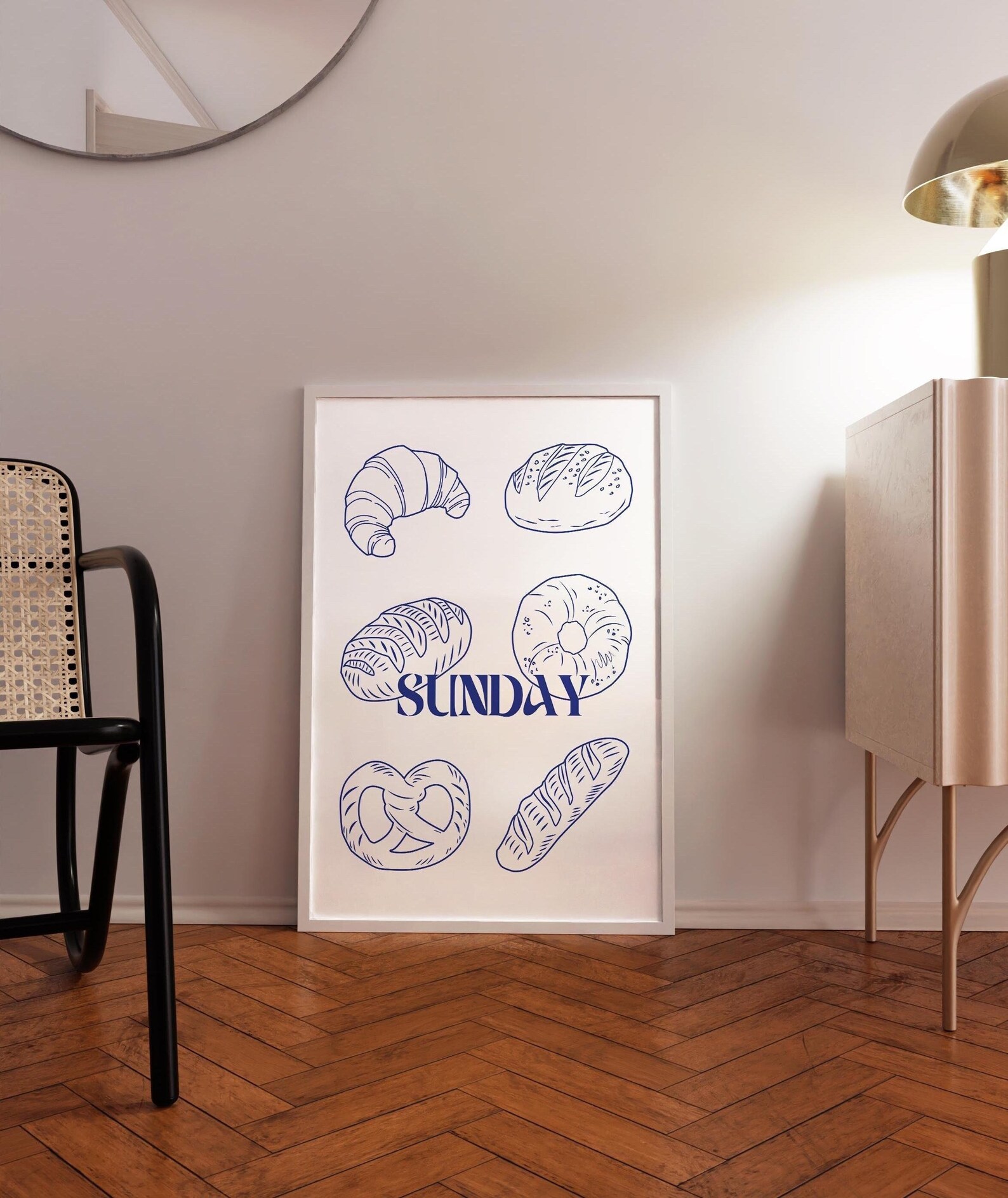 Retro Bakery Wall Art, Breakfast Club Poster, Chill Sunday Poster ...