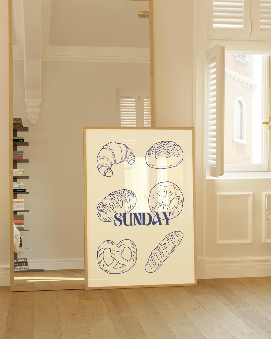 Vintage Bakery Wall Art, Bread Poster, Sunday Aesthetic Poster ...
