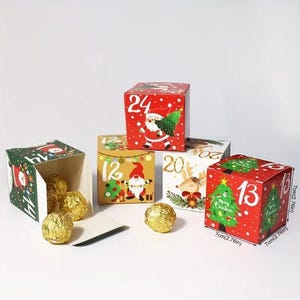 Advent Calendar Empty 24 Box Set DIY Make Your Own Countdown to ...