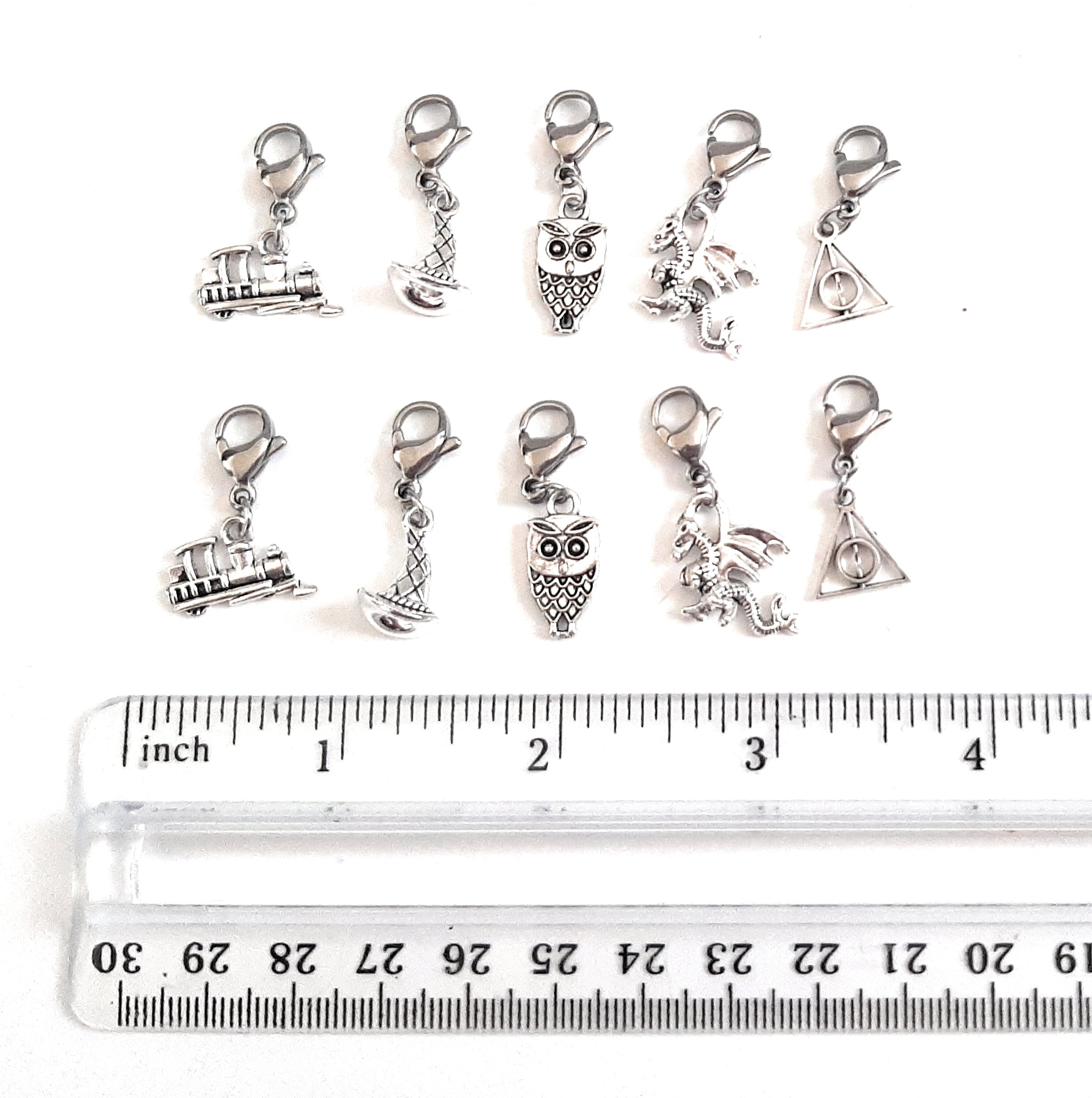 10 HP Wizard Stitch Markers for Crochet | Bracelet Chain for Storage ...