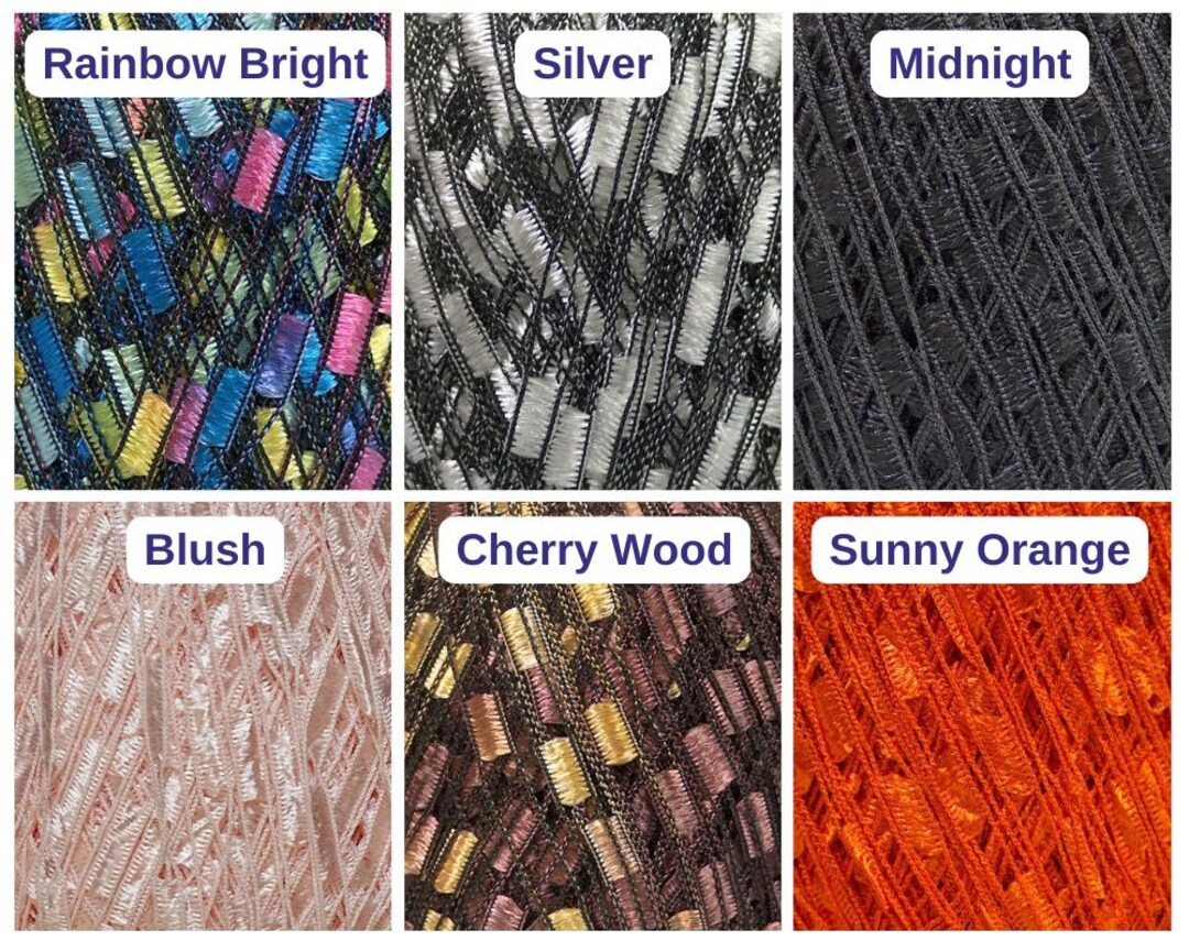 Trellis Ladder Yarn 24 Colors YOU CHOOSE for Knitting & Crocheting Yarn ...