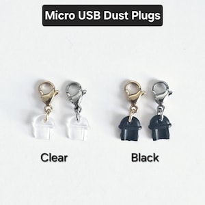 Dust Plug With Clip for USB-C, I Phone I OS & Micro USB Protective Port ...