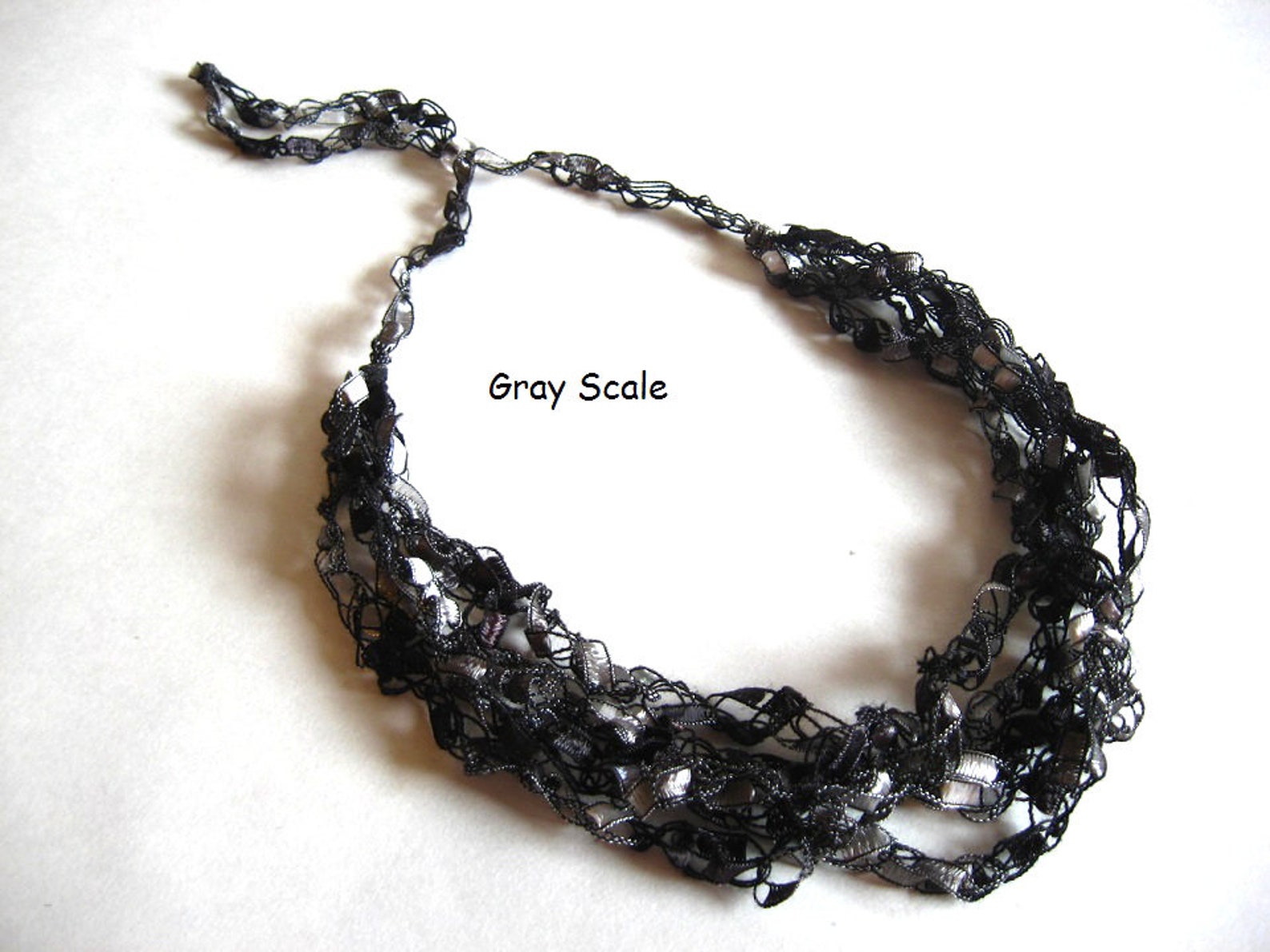 10 COLOR Choices - Crochet TRELLIS LADDER Ribbon Railroad Yarn ...