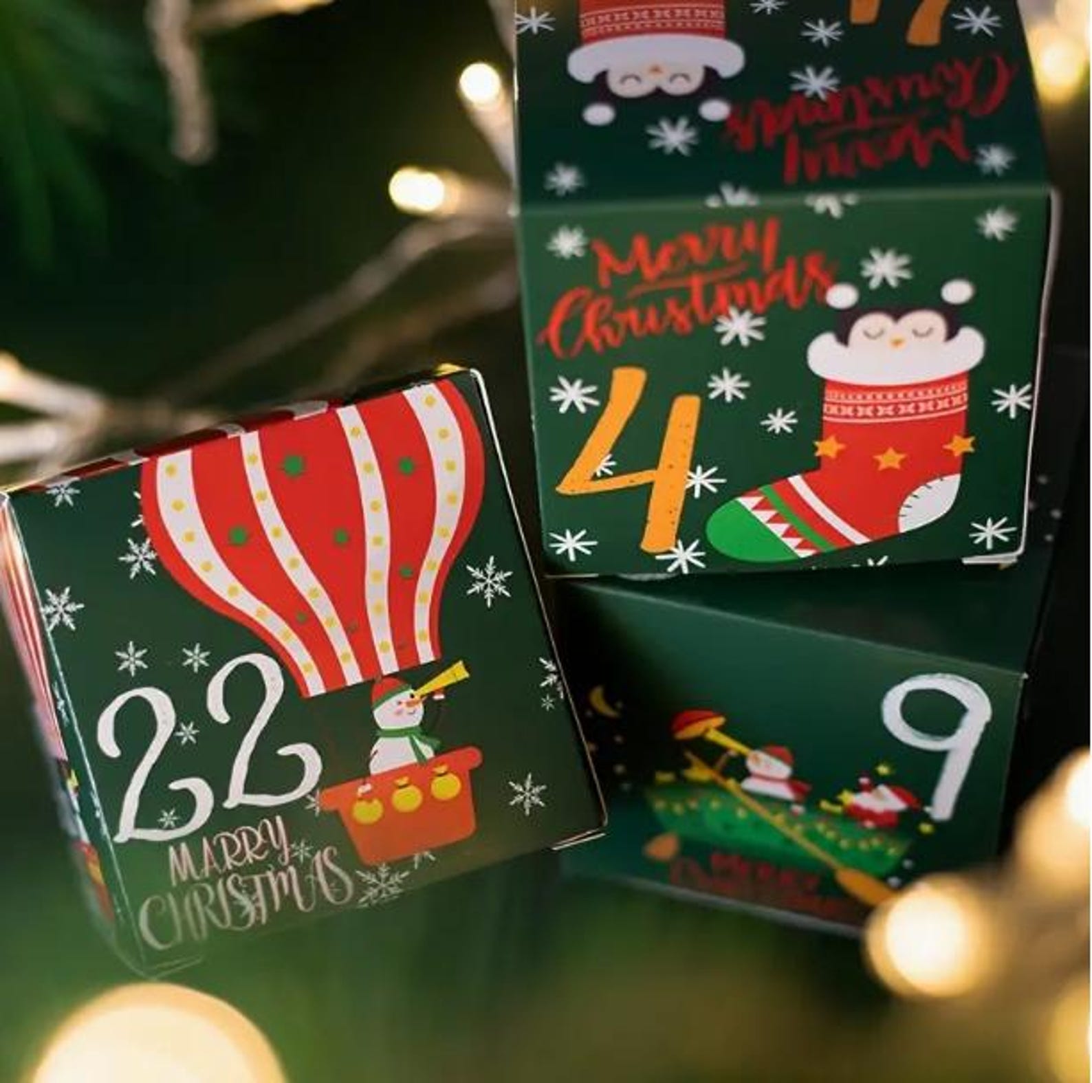 DIY Christmas Advent Calendar: 24 Holiday Themed Numbered Boxes - Etsy