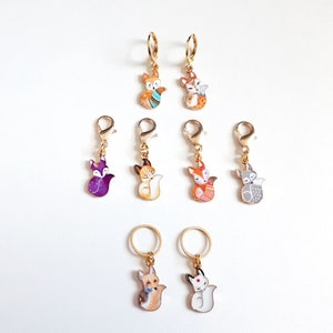 Stitch Markers Fox Characters for Crochet and Knitting | Set of 8 ...