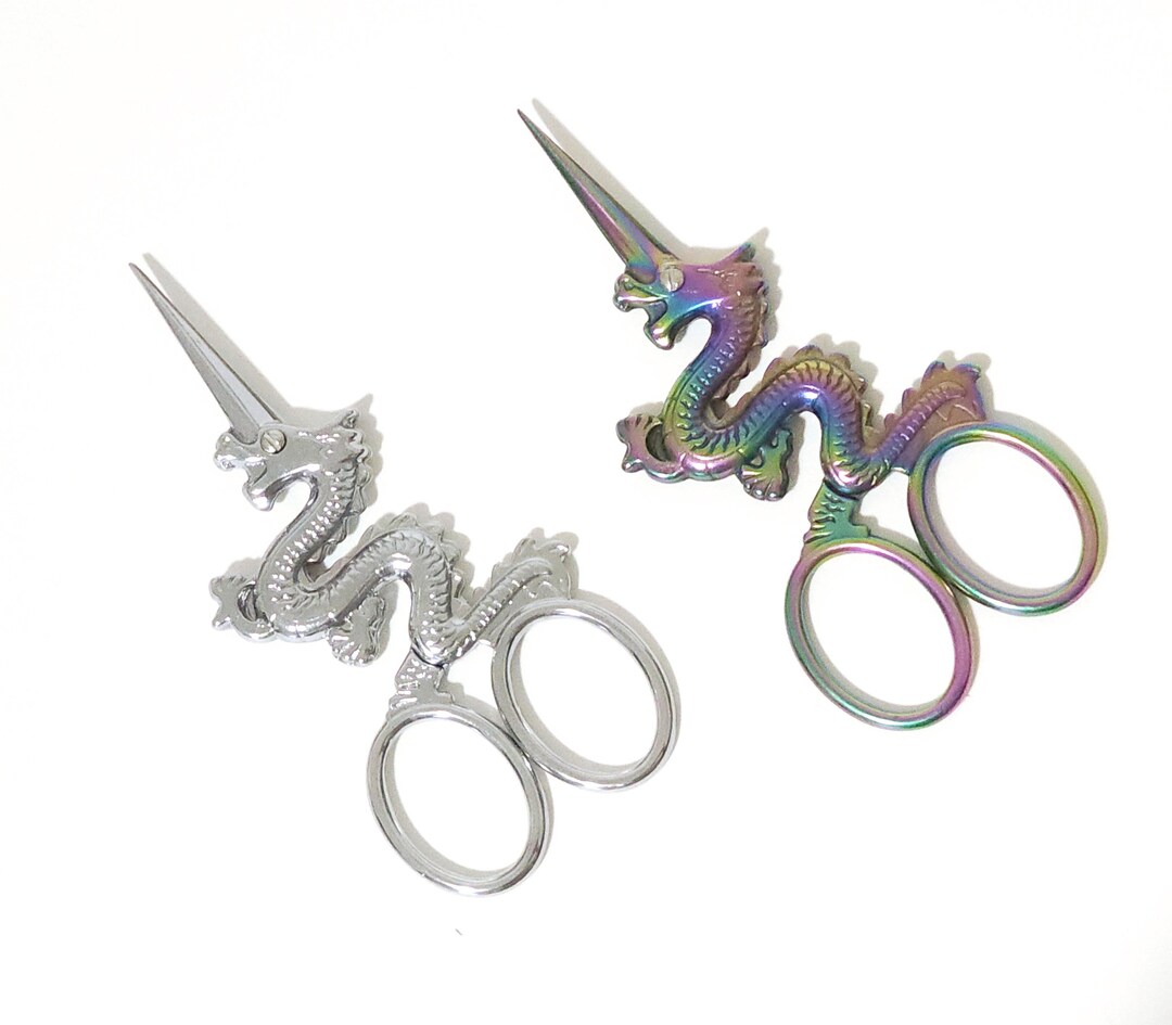 Sharp Yarn Scissors Designer Mythical Dragon Shears Thread Trimmer ...