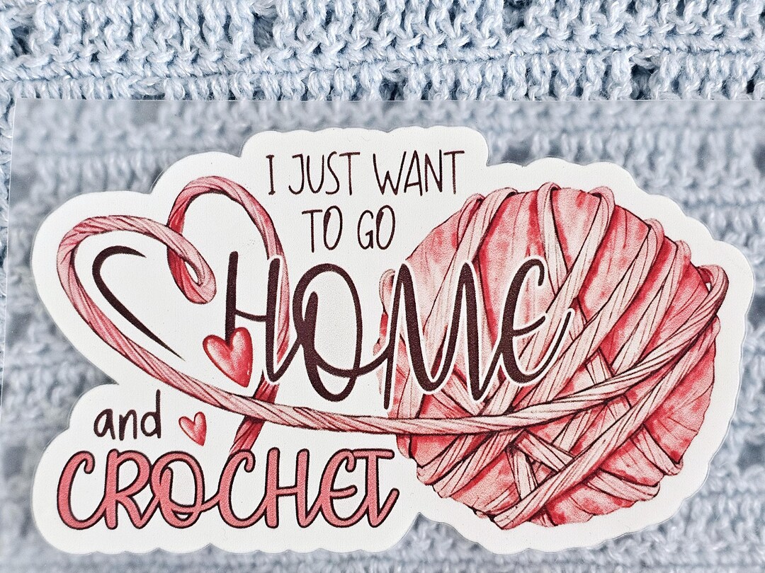 Crochet Stickers 100pc Vinyl Crochet Decals for Water Bottles Bikes ...