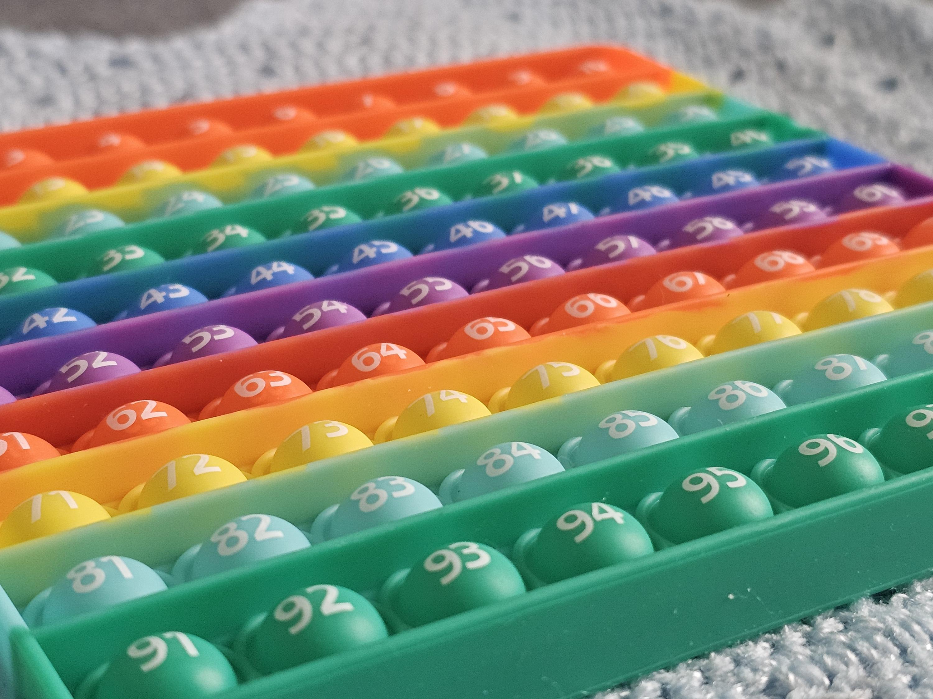 Numbered Pop Fidget Row Counter for Knitting and Crocheting Progress ...