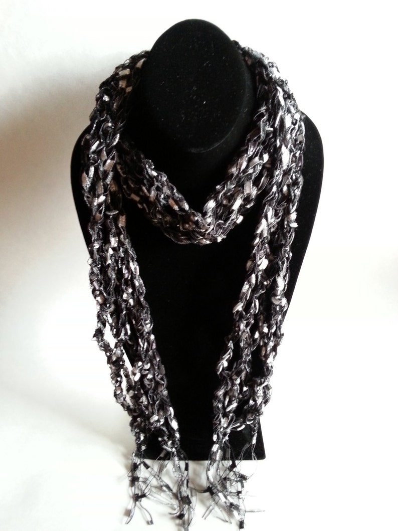 Crocheted Trellis Ladder Yarn Zig Zag Scarf PATTERN - Etsy