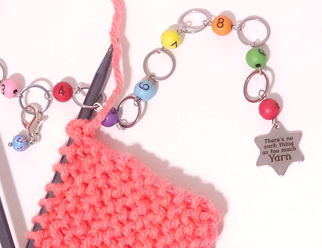 Numbered Row Counter Chain for Knitting Progress Keeper for Counting ...