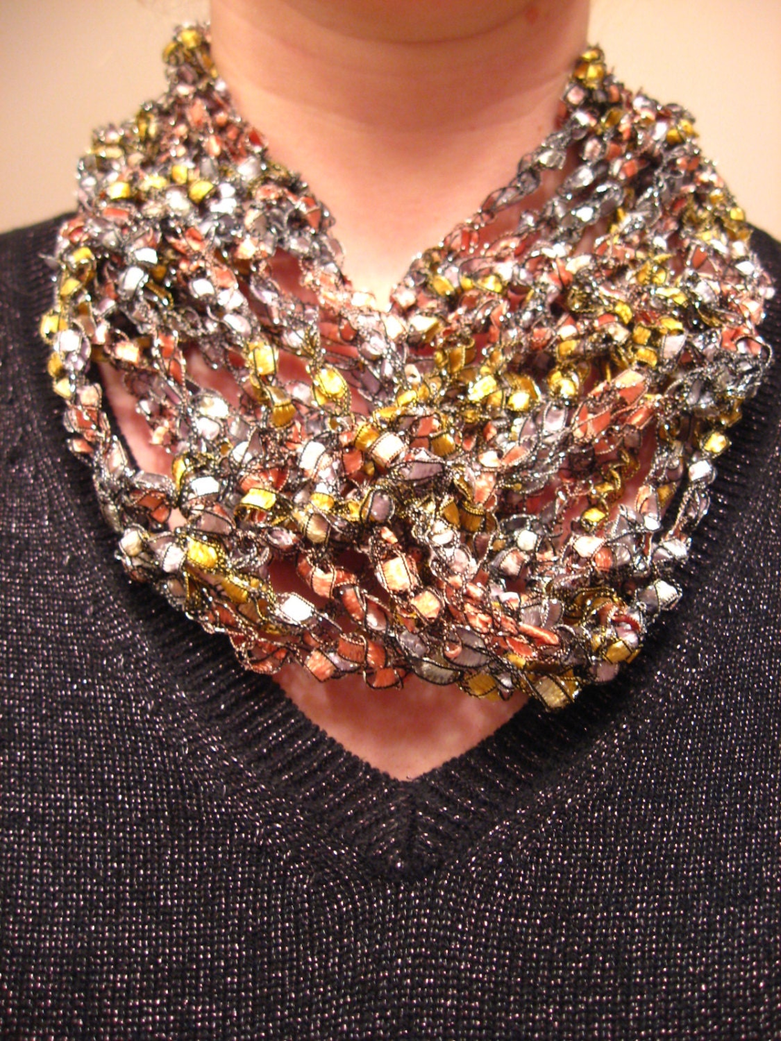 Crocheted Trellis Ladder Yarn V-cluster Scarf PATTERN - Etsy