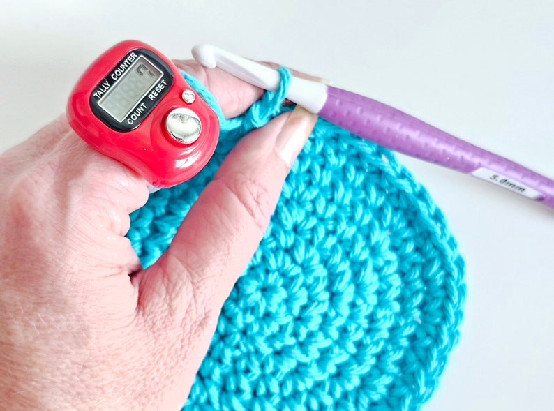 Digital Row Counter Ring Adjustable Size for Crochet and Knitting ...