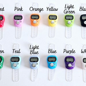 Digital Row Counter Ring Adjustable Size for Crochet and Knitting ...
