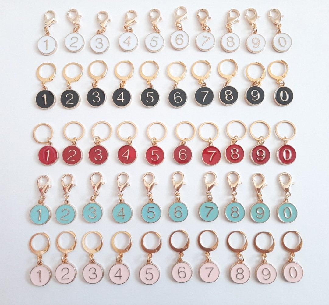 10pc Number Counting Stitch Markers for Crochet and Knitting ...