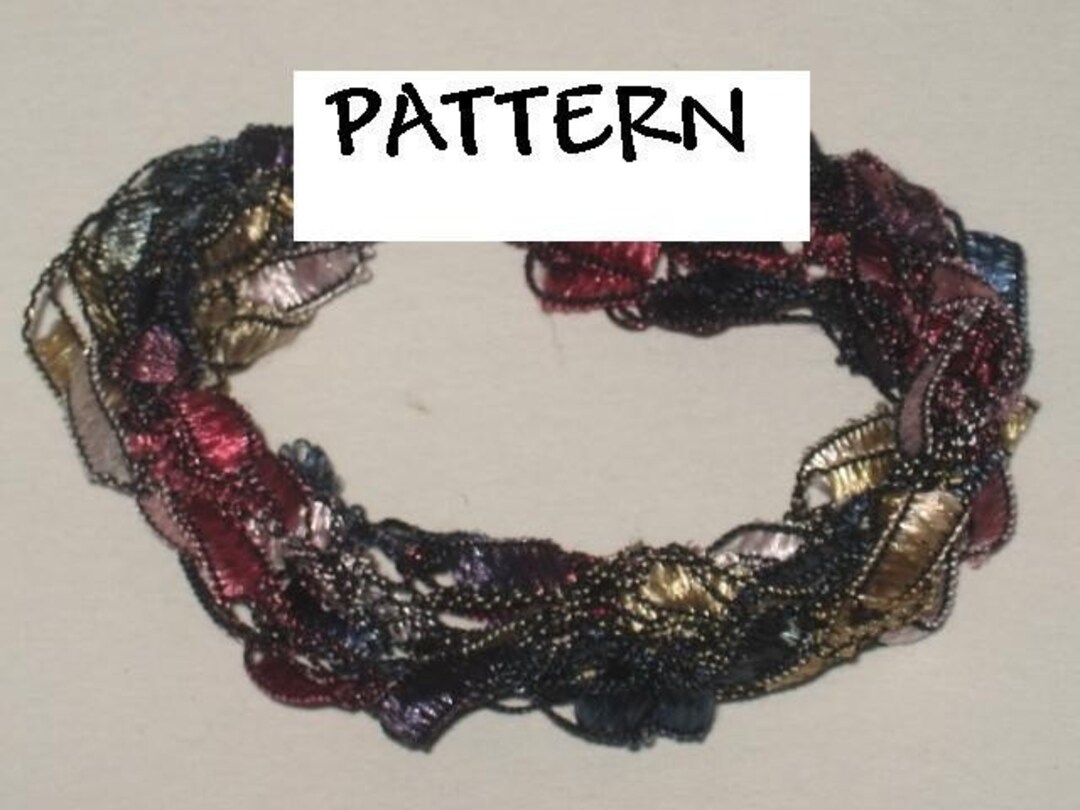 Trellis Yarn Bracelet Crochet PATTERN - Etsy