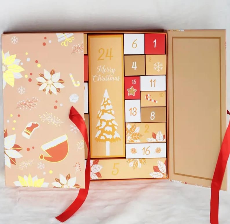 Advent Calendar 24 Box Set Empty DIY Make Your Own Countdown to ...