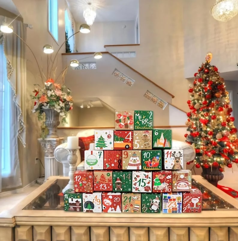 Advent Calendar Empty 24 Box Set DIY Make Your Own Countdown to ...
