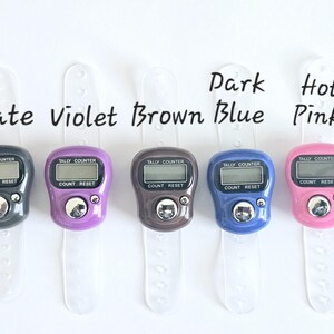 Digital Row Counter Ring Adjustable Size for Crochet and Knitting ...