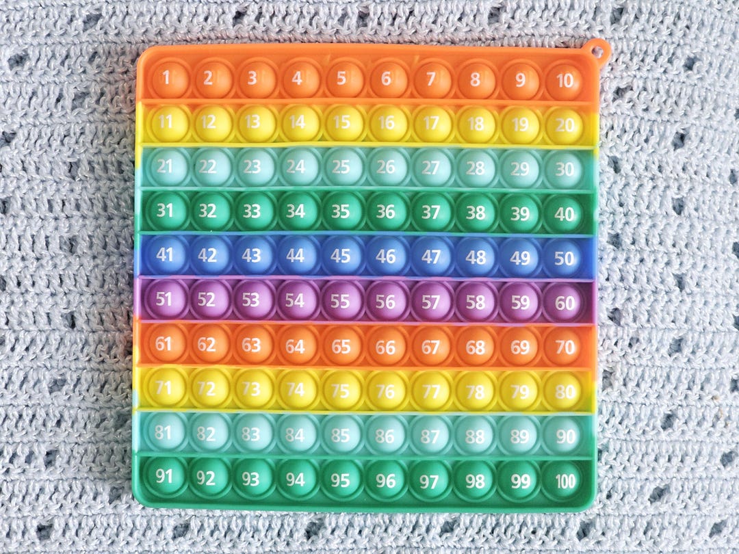 Numbered Pop Fidget Row Counter for Knitting and Crocheting Progress ...